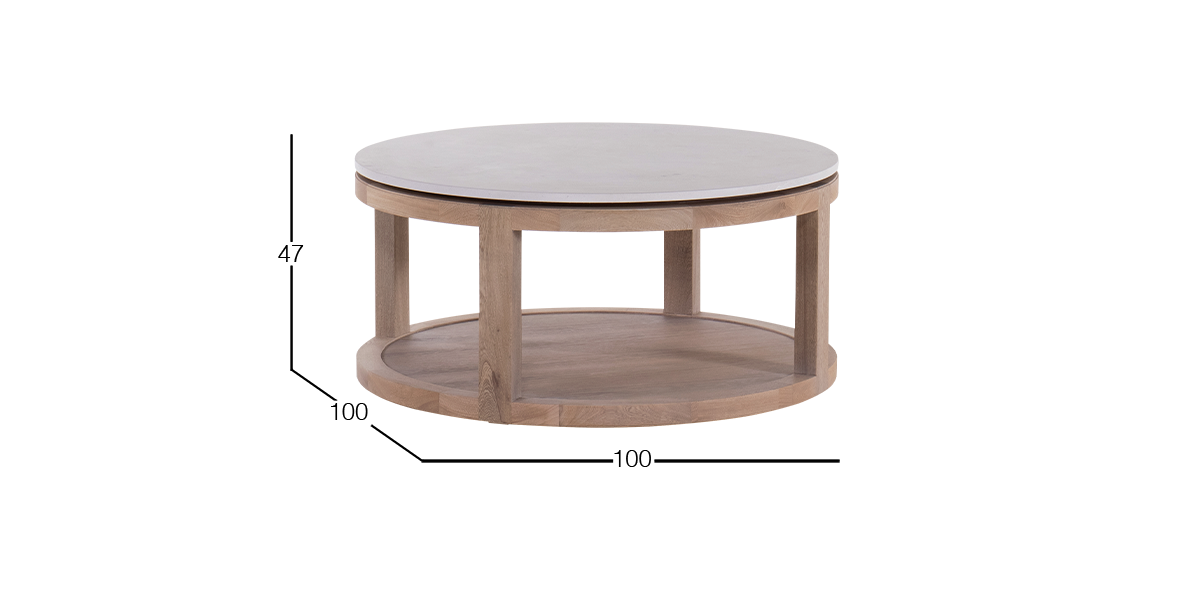 Mesa de Centro de Mármol Victoria Rosa Morada