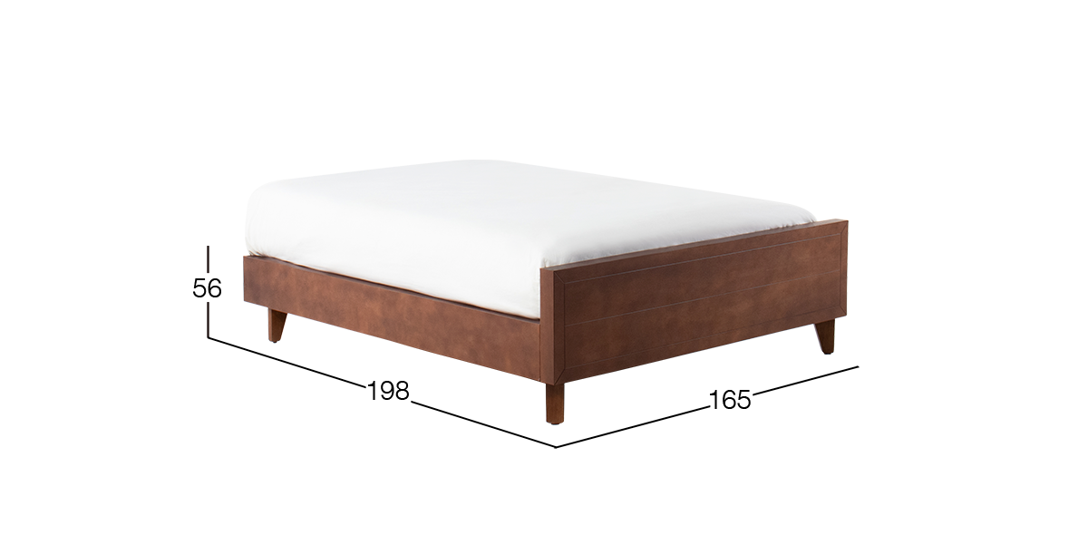 Base de Cama Queen Size Granada Nogal