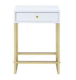 Mesa Lateral Madera Coleen Blanco