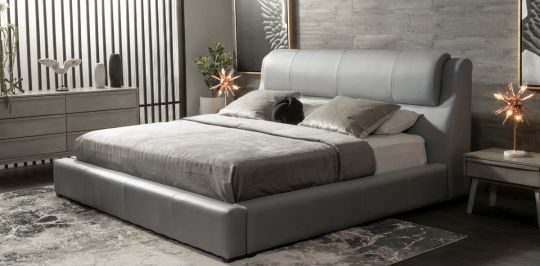 Cama Queen Size Joyce Gris