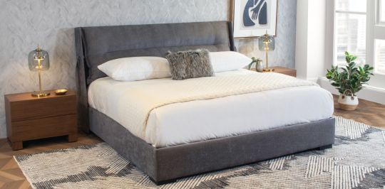 Cama Queen Size Náutica Gris