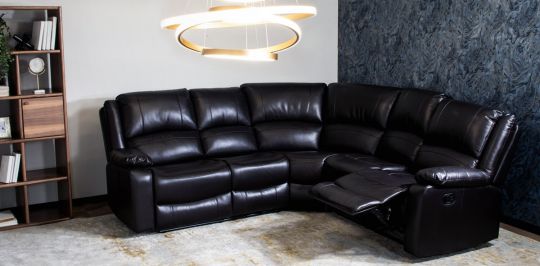 Sala Modular con Reclinables Tahoe Negro