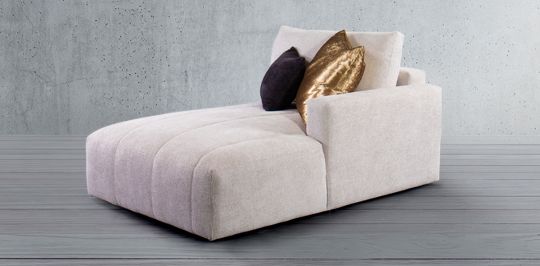 Chaise Long Derecho Adela Mónaco Beige